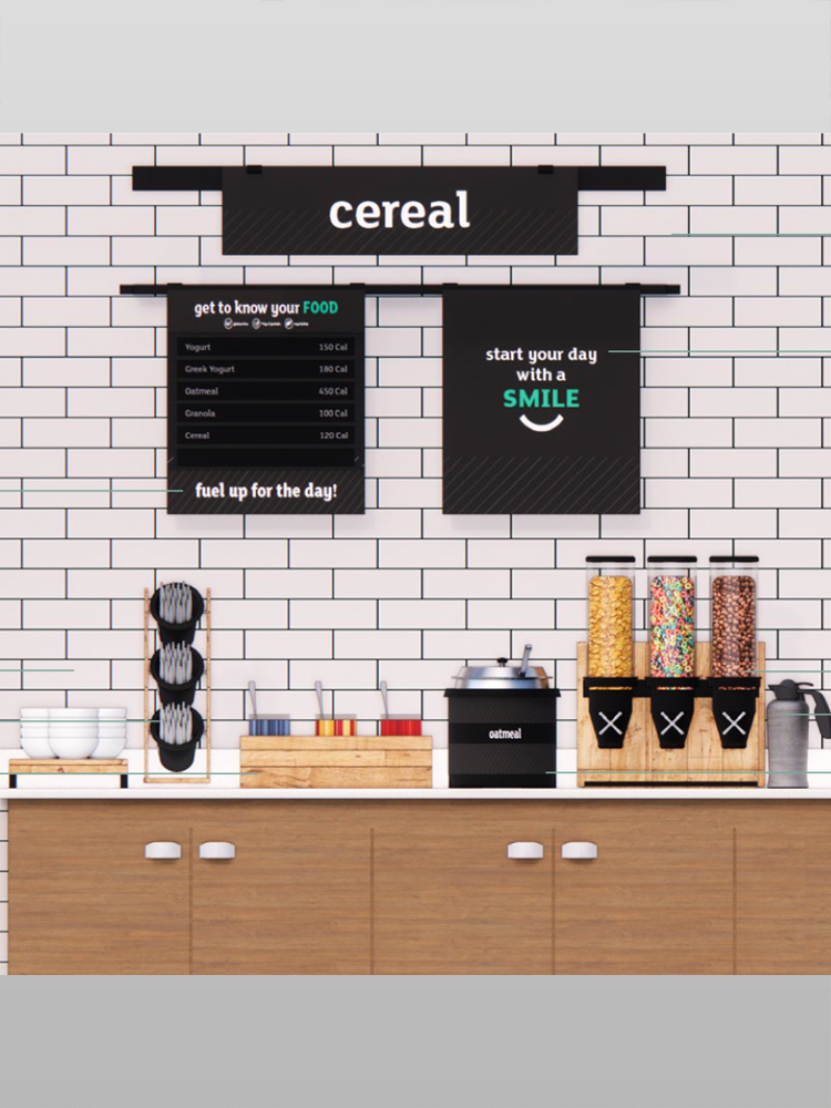 Counter Top Signage – Holiday Inn Breakfast Program