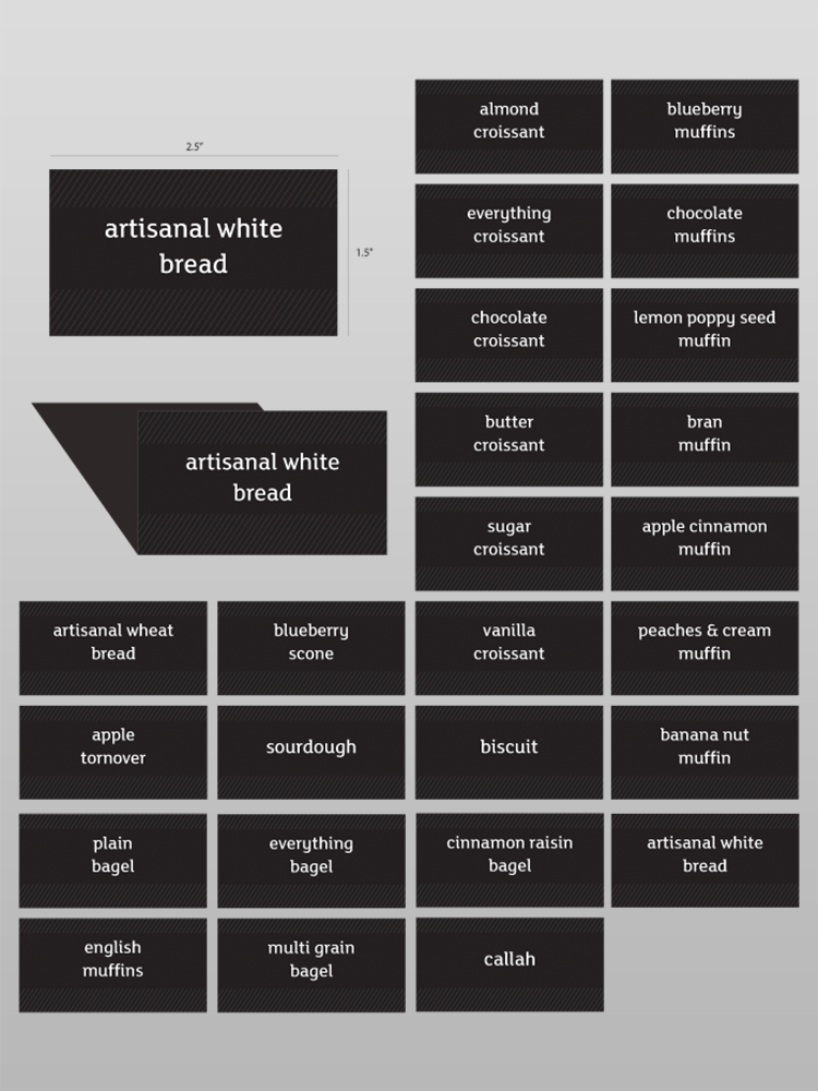Bakery Case Easels Set – Holiday Inn Breakfast Program