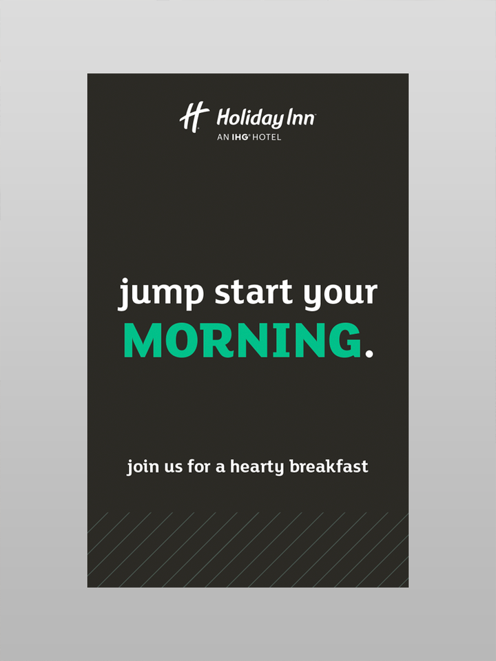 Wall Mounted Signage – Holiday Inn Breakfast Program